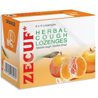 ZECUF HERBAL COUGH LOZ ORANGE 20S