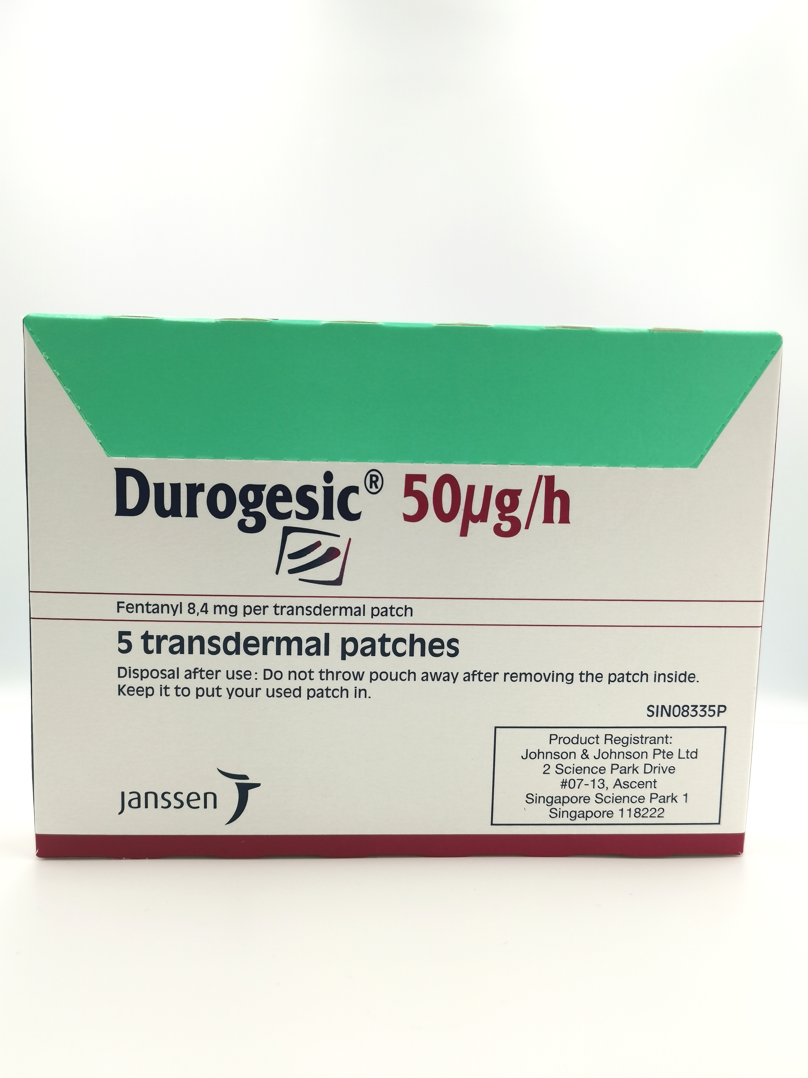 DUROGESIC 50MCG PATCHES 5S